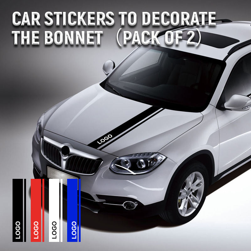 Car stickers to decorate the hood (2 sheets) – Mayciw
